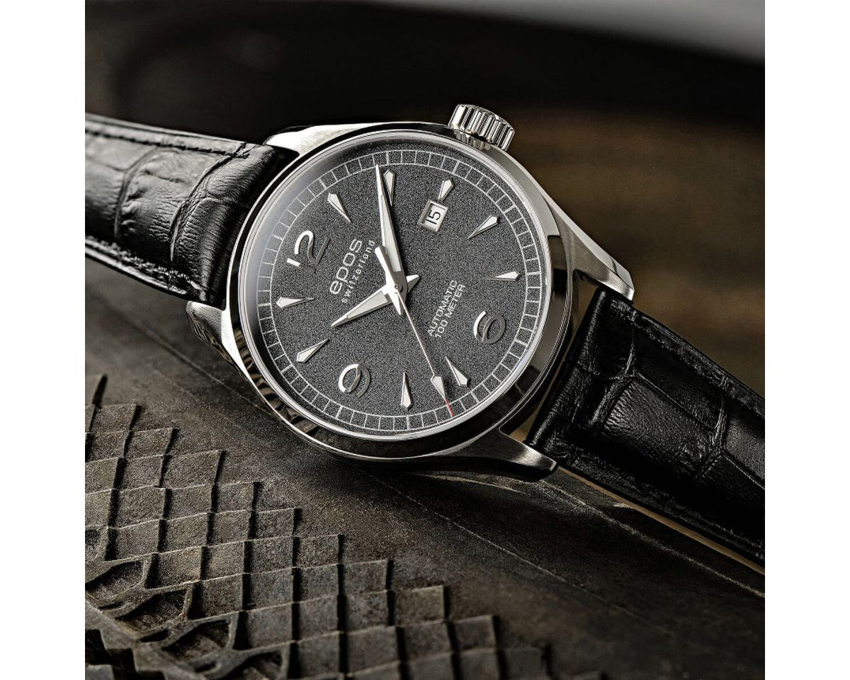 EPOS Timeless Sapphire Crystal Dress Automatic Watch – The Secret Garden