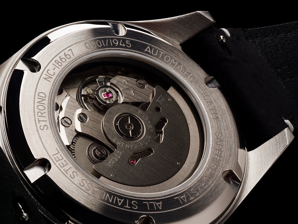 STROND DC-4 vintage automatic watch, black dial – The Secret Garden