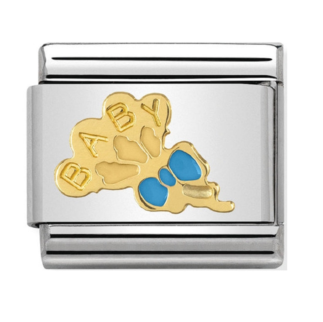 NOMINATION Link Gold and Enamel Blue High Balloons – The Secret Garden
