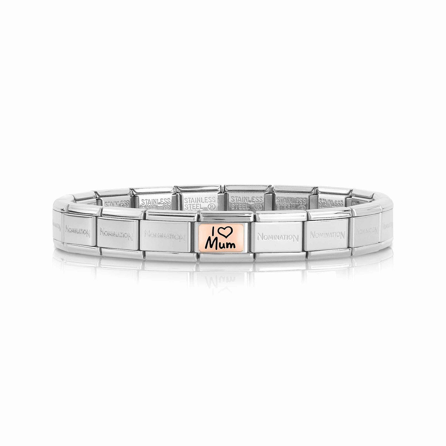 NOMINATION Starter Bracelet Rose Gold I Love Mum The Secret Garden